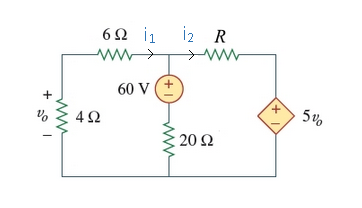 Solved In the circuit given below, R = 24 Ω. Find vo using | Chegg.com