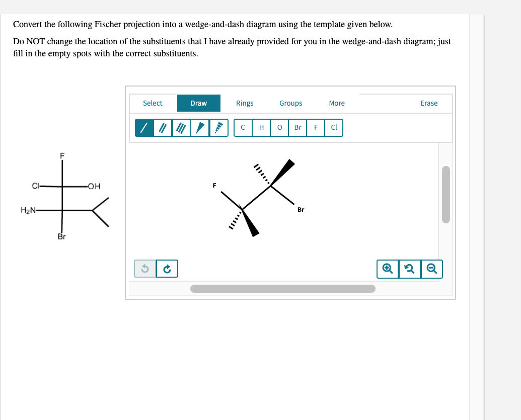 Solved Convert the following wedge-and-dash diagram into a | Chegg.com