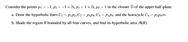 Solved Consider the points p1=−1,p2=−1+2i,p3=1+2i,p4=1 in | Chegg.com