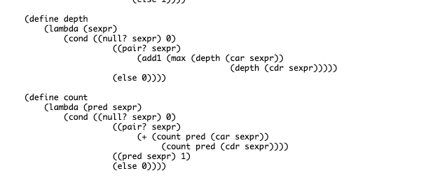(define add (Lambda (sexpr) (cond ((null? sexpr) 0) | Chegg.com