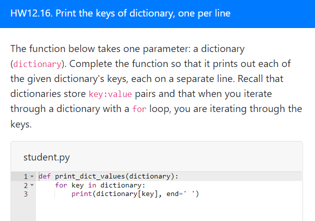 Solved The function employee_lookup takes a dictionary | Chegg.com