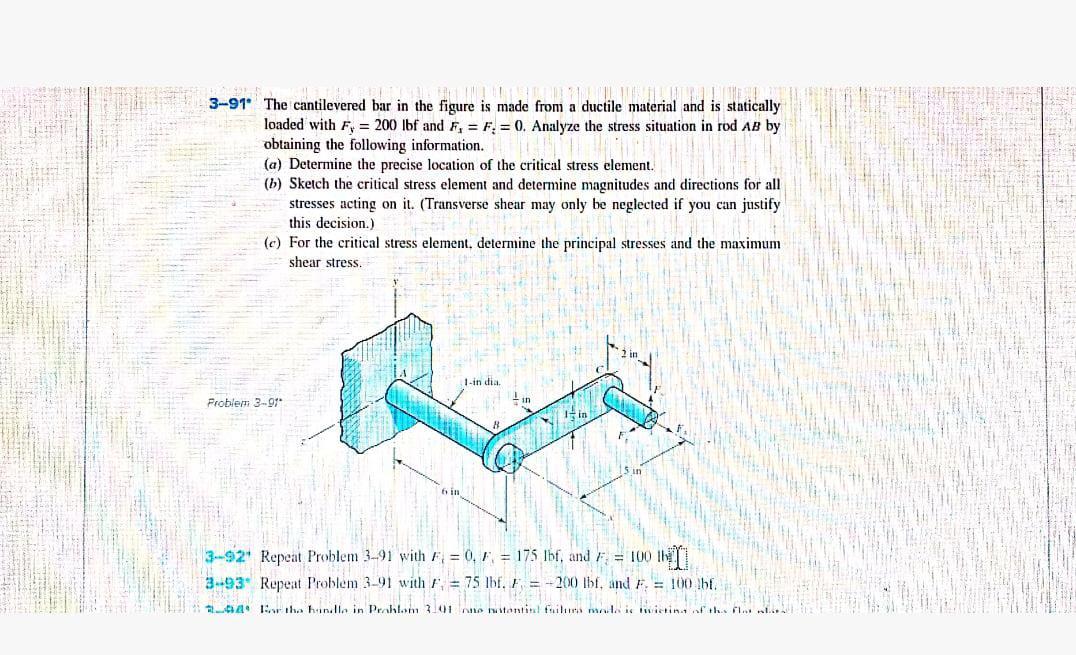 Solved to 5-50* For the problem specified in the table, | Chegg.com
