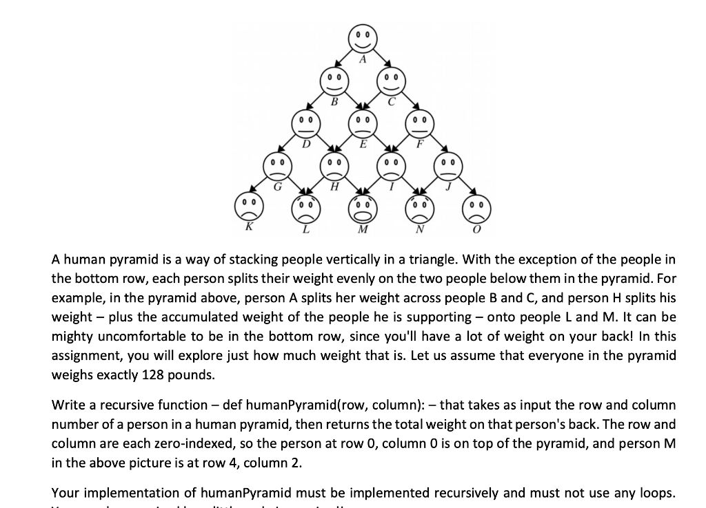 Solved 9.00 @ A human pyramid is a way of stacking people | Chegg.com