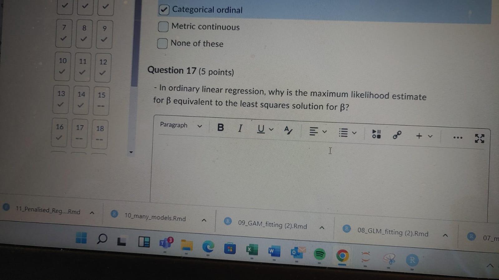 Solved Categorical ordinal Metric continuous None of these | Chegg.com