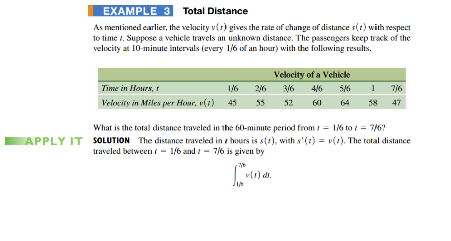 Solved EXAMPLE 3 Total Distance As mentioned earlier, the | Chegg.com