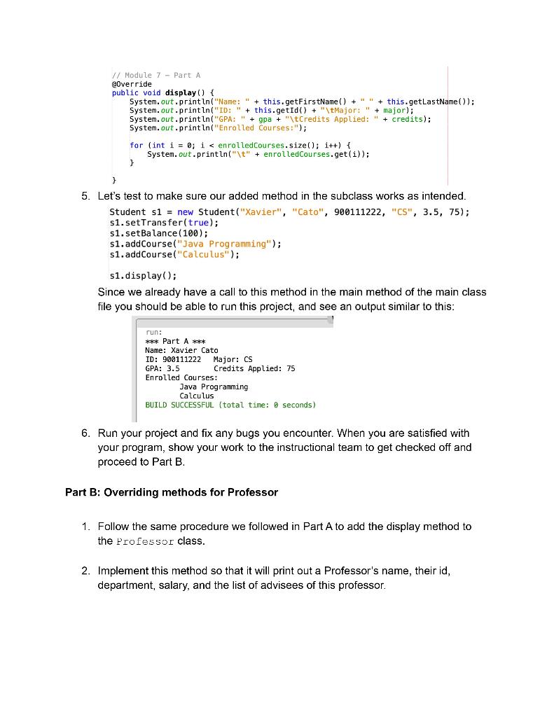 Solved ITSC 1213 - Inheritance Part 2 Introduction The goal | Chegg.com