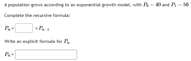 [Solved]: A population grows according to an exponential gr
