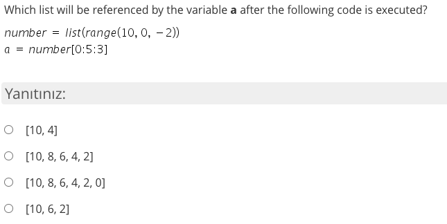 Solved Which list will be referenced by the variable a after | Chegg.com