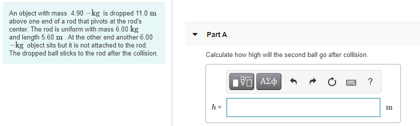 Solved An object with mass 4.90-kg is dropped 11.0 m above | Chegg.com
