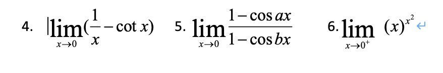 Solved Finding limits. Write your detailed work step by | Chegg.com