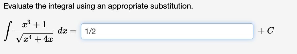 Solved Evaluate the integral using an appropriate | Chegg.com