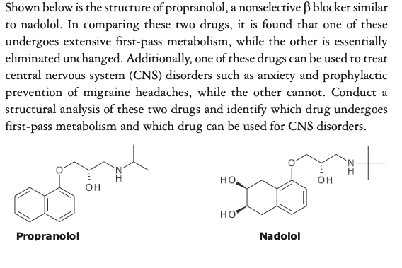 Solved Shown below is the structure of propranolol, a | Chegg.com