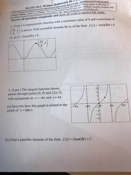 Solved MATH 1813: written Homework #6 kr. of·idemie | Chegg.com