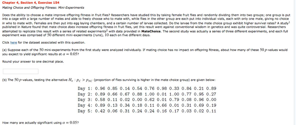 Solved Chapter 4 Section 4 Exercise 154 Mating Choice And 
