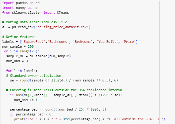 Solved How would I implement K-means on a sample of the | Chegg.com