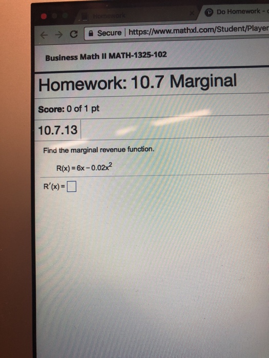 Solved Do Homework- ← → Secure! | Chegg.com