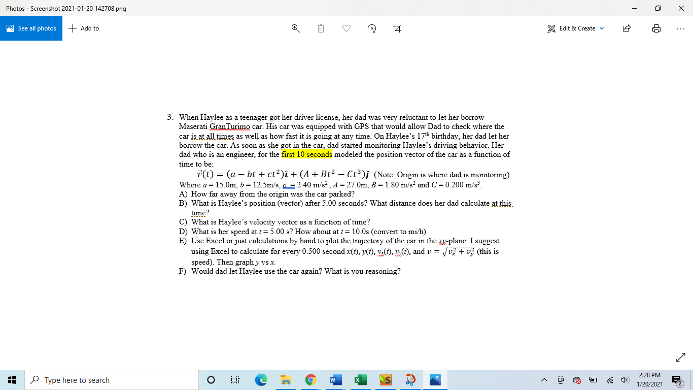Solved Photos - Screenshot 2021-01-20 142708.png See all | Chegg.com