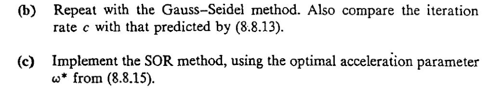 Implement programs for iteratively solving the | Chegg.com