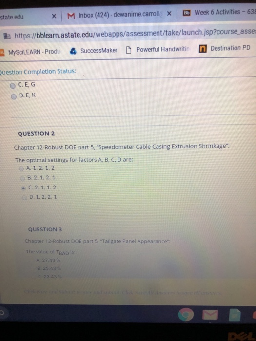 X -Week 6 Activities-53 | M Inbox (424) . | Chegg.com