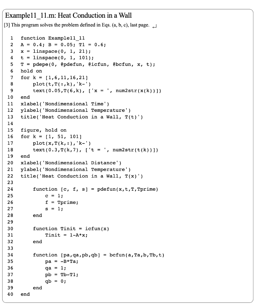In Example11-11 script, some parameter values need to | Chegg.com