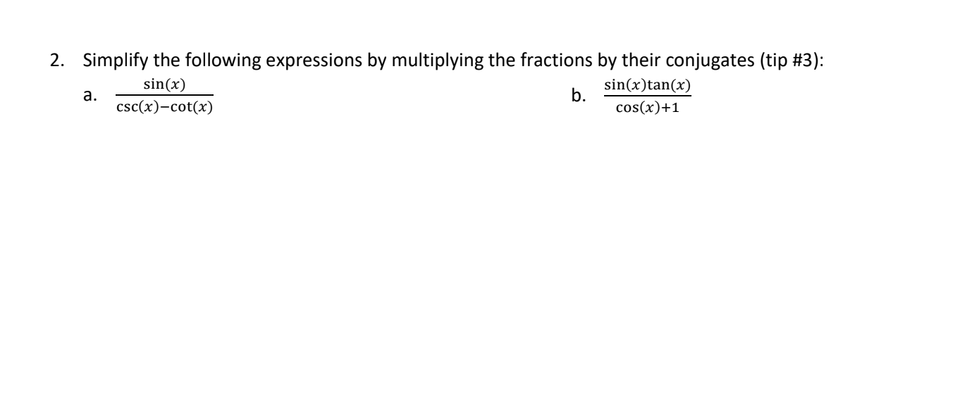 Solved 2. Simplify the following expressions by multiplying | Chegg.com