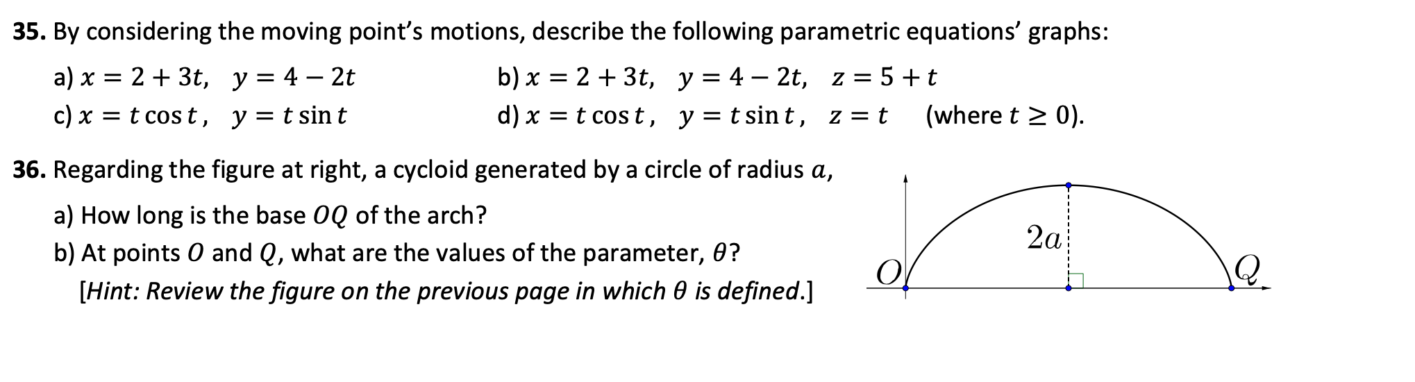 Solved 35. By considering the moving point's motions, | Chegg.com