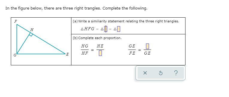 Solved In the figure below, there are three right trangles. | Chegg.com