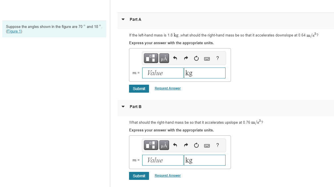 Solved Suppose the angles shown in the figure are 70∘ and | Chegg.com