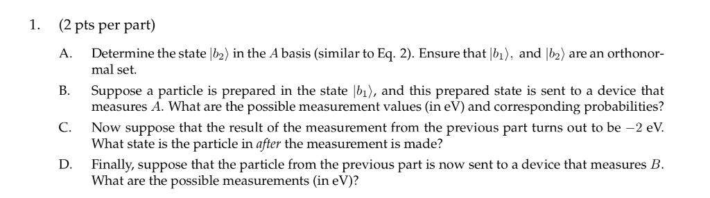Solved Suppose a system has two "observables" that one can | Chegg.com