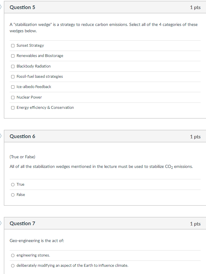 Solved A "stabilization wedge" is a strategy to reduce | Chegg.com