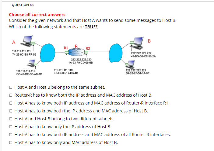 Solved QUESTION 41 Packet loss mainly occurs at o Routers | Chegg.com