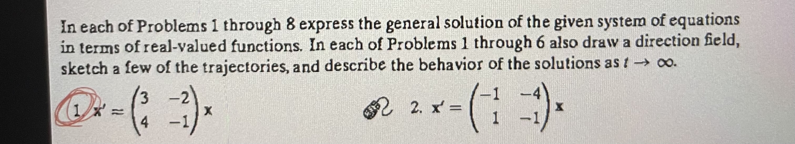 Solved In each of Problems 1 ﻿through 8 ﻿express the general | Chegg.com