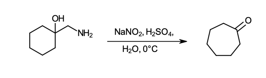 Solved OH "NH2 NaNO2, H2SO4, H20, 0°C | Chegg.com
