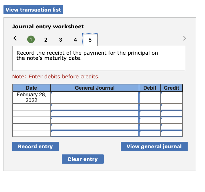 Solved Journal entry worksheet Record the interest accrued | Chegg.com