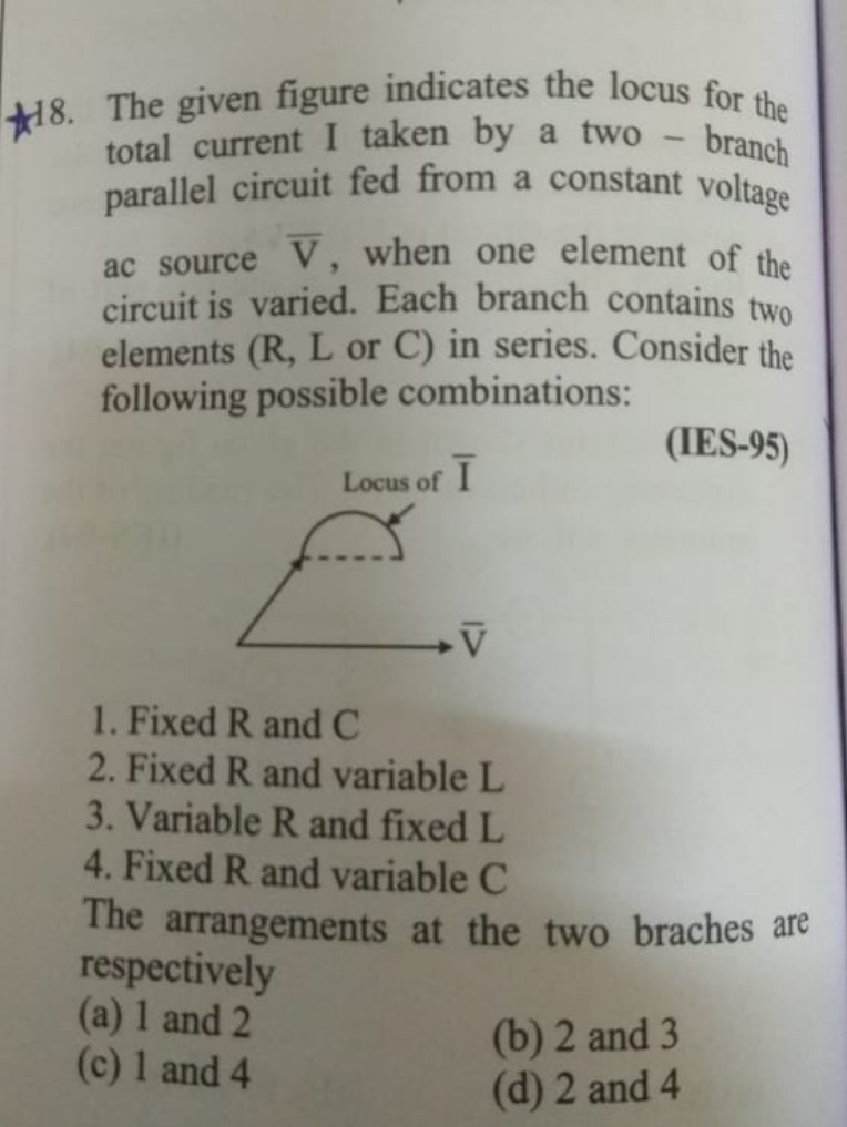 Solved the locus for the +18. The given figure indicates the | Chegg.com