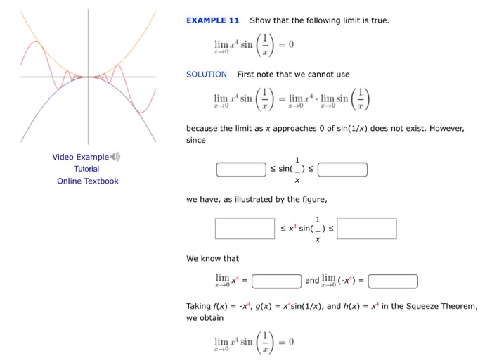Solved EXAMPLE 11 Show that the following limit is true limr | Chegg.com