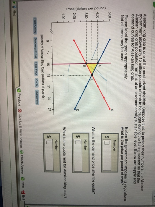 Solved Alaskan king crab is one of the most prized | Chegg.com
