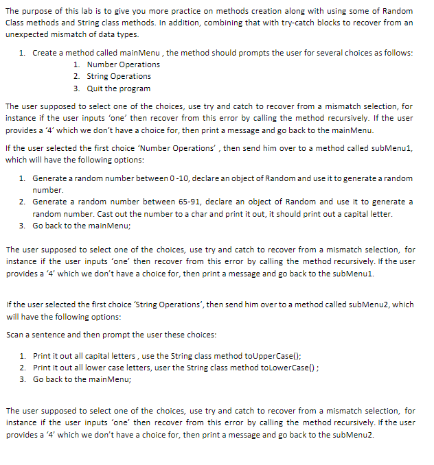 Solved The purpose of this lab is to give you more practice | Chegg.com