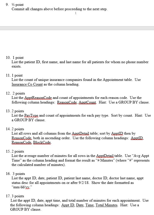 Using the tables you created in Project 2, create a | Chegg.com