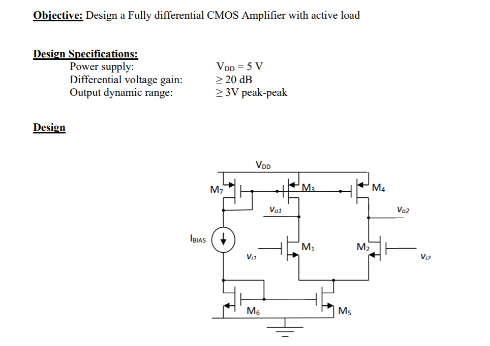 Design differential amplifier cmos memory Design differential amplifier cmos memory