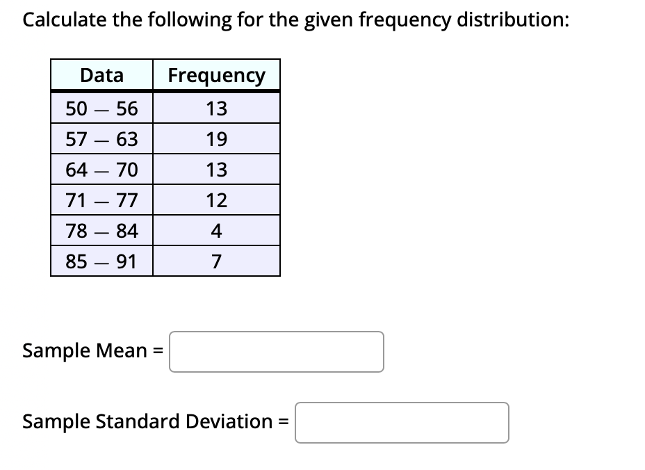 Solved Calculate the following for the given frequency | Chegg.com