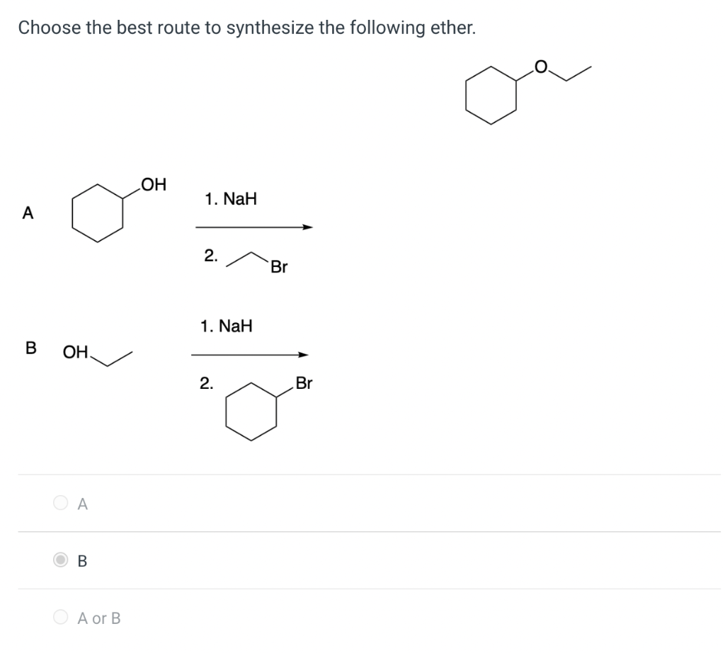 Solved Choose the best route to synthesize the following | Chegg.com