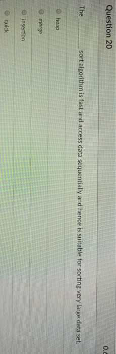 Solved Question 19 One problem of linear probing is of keys | Chegg.com