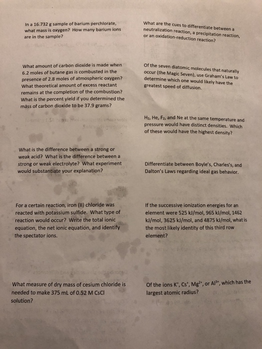 Solved In a 16.732 g sample of barium perchlorate, what mass | Chegg.com