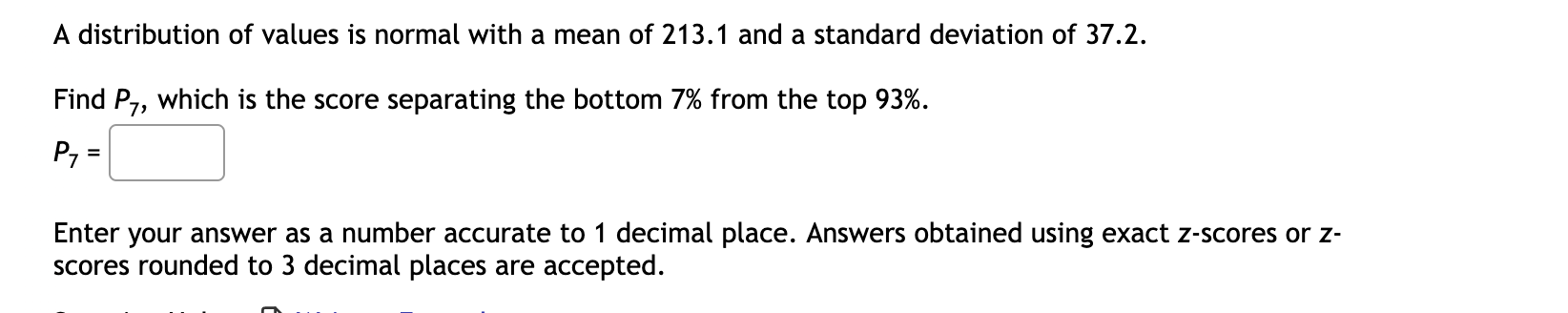 Solved A distribution of values is normal with a mean of | Chegg.com