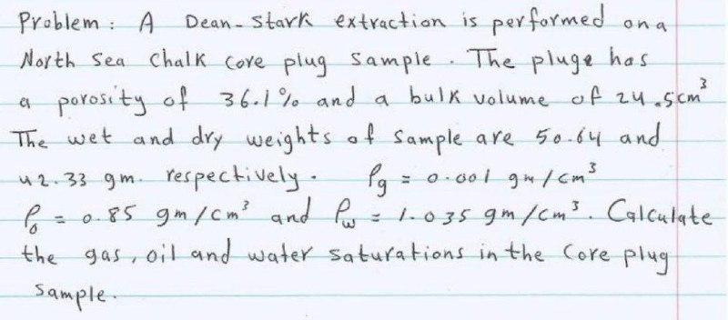 Solved M Problem: A Dean-Stark extraction is performed ona | Chegg.com