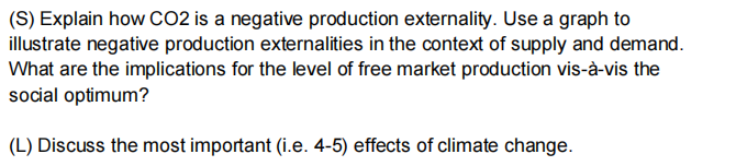 Solved (S) Explain how CO2 is a negative production | Chegg.com
