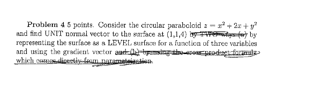 Solved Problem 45 points. Consider the circular paraboloid | Chegg.com