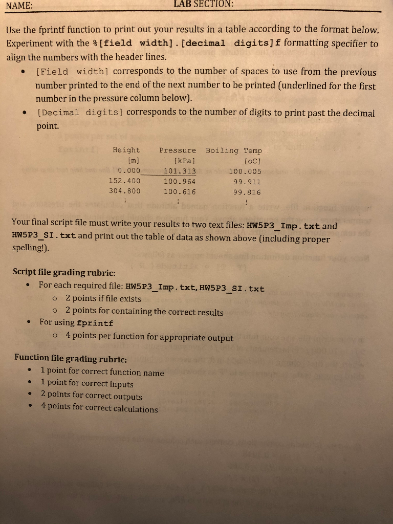 Solved points) The relationship between the altitude, | Chegg.com