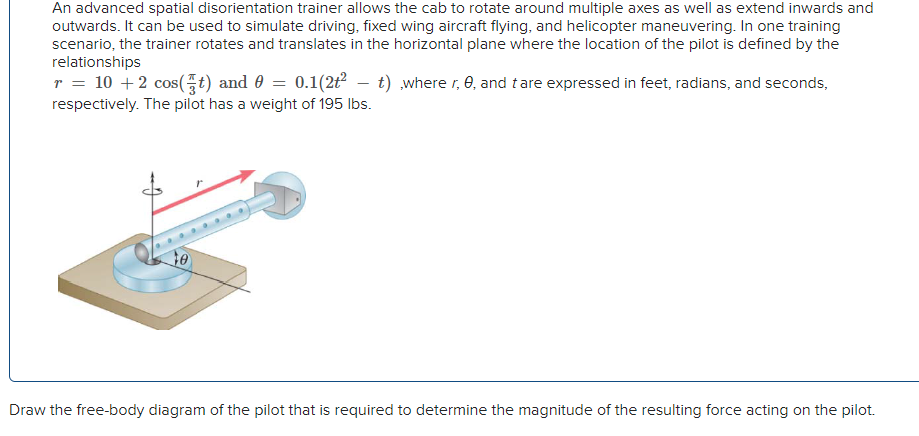 Solved An advanced spatial disorientation trainer allows the | Chegg.com